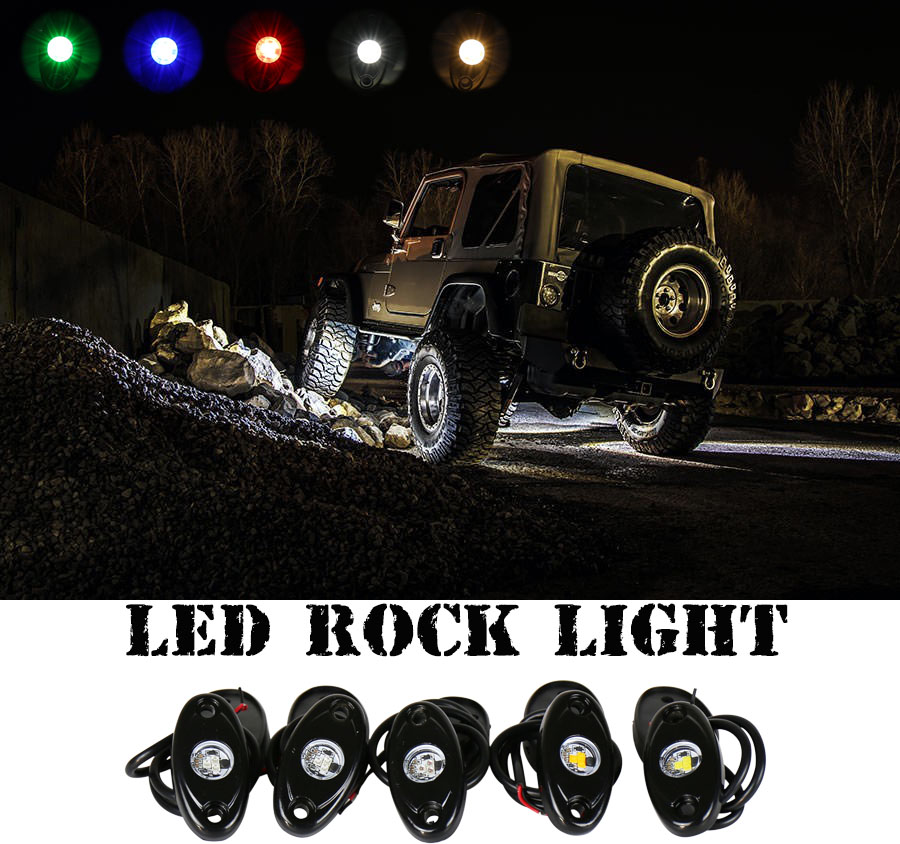 Juego de 4 Luces Led Rock Light RGB Bluetooth | Mr Led Tienda Online ...