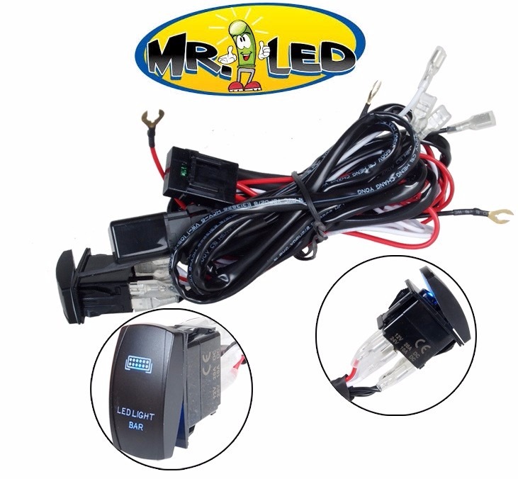 Kit rocker switch con arnes para faros y barras led boton | Mr Led ...