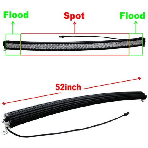 Barra De Led 6d 52 Pulgadas Curva 500w - Mr Led Tienda Online - Mr Led